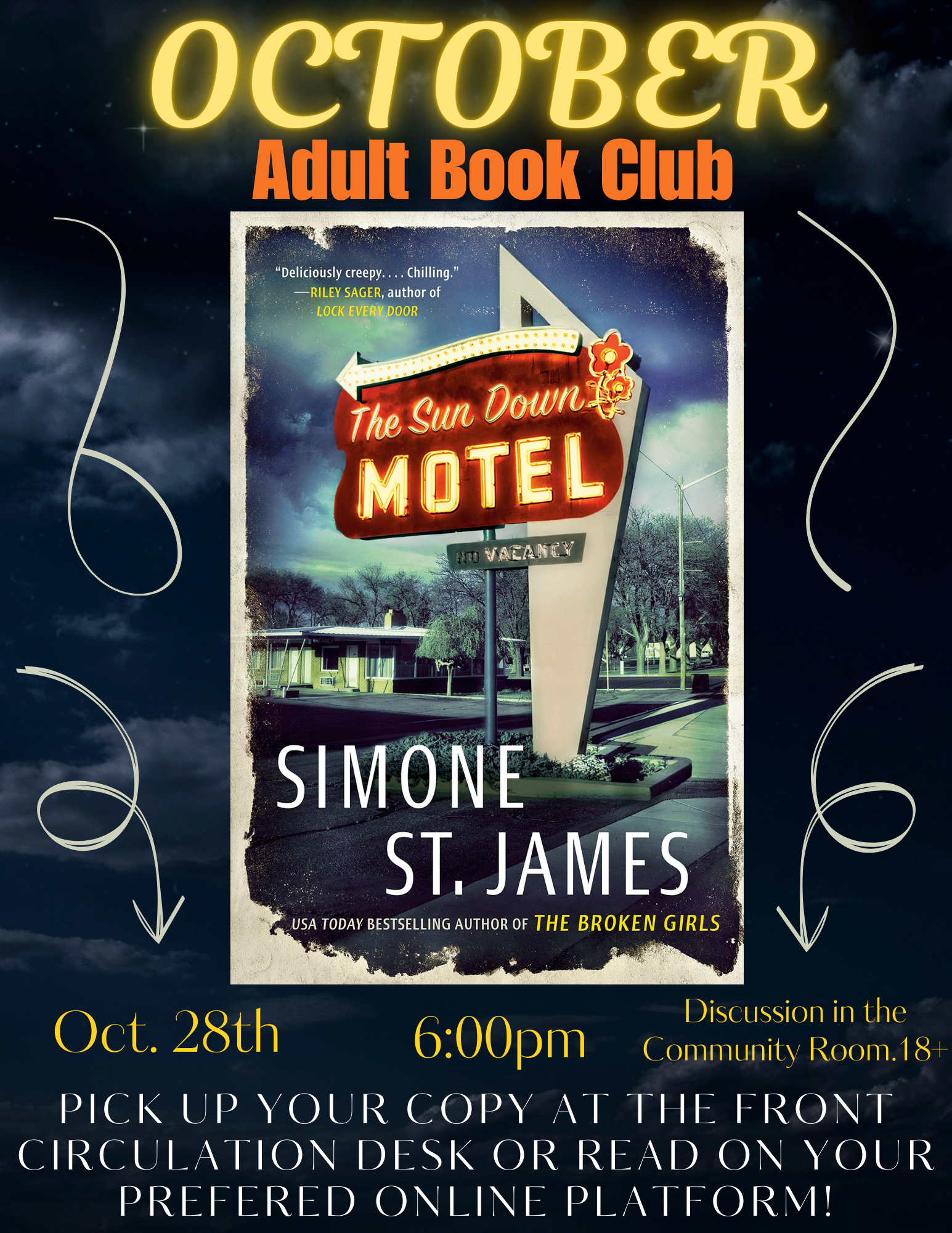 Adult Book Club: The Sun Down Motel | Dickinson ND