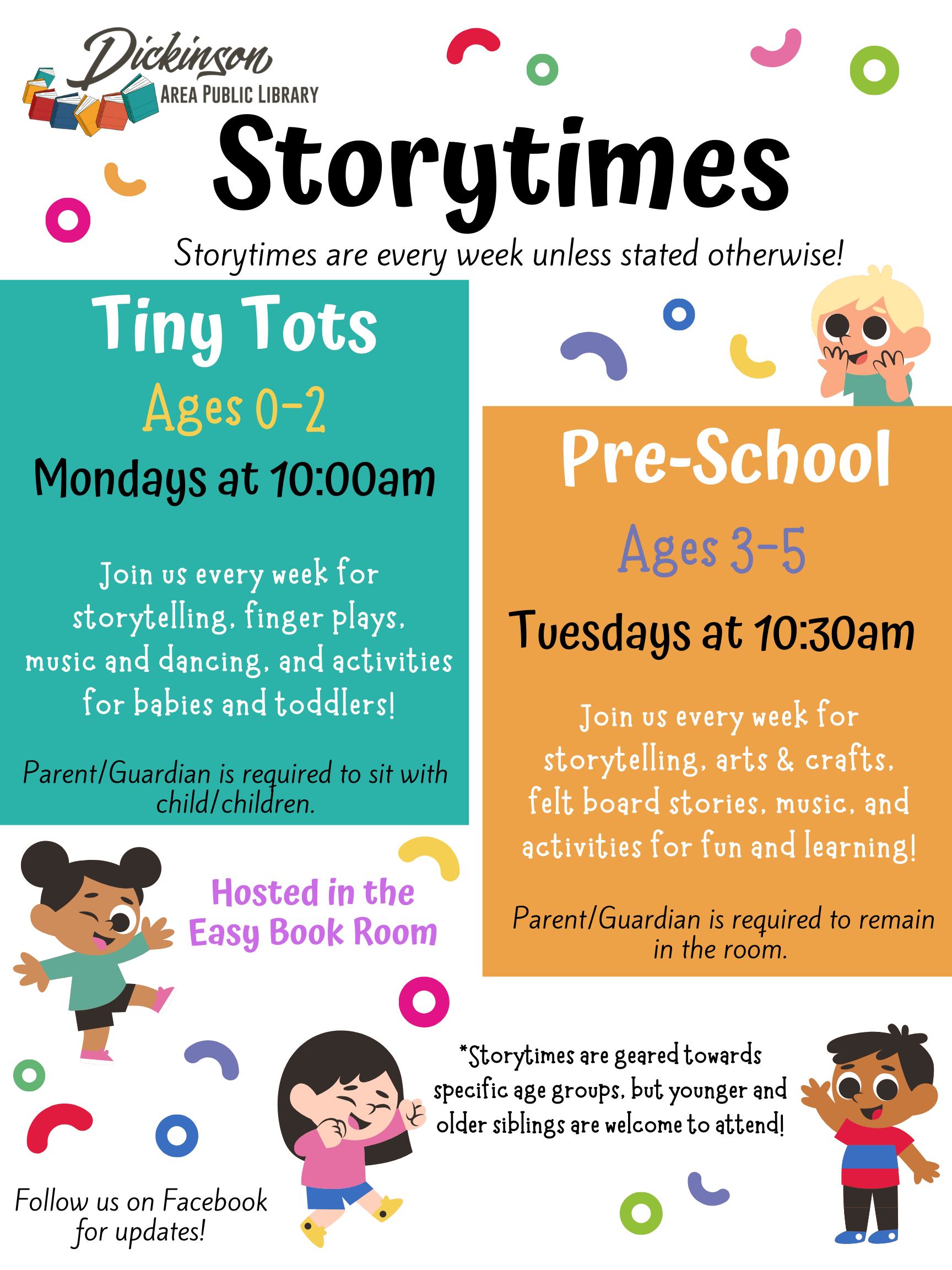 Pre-School Storytime 2025 | Dickinson ND