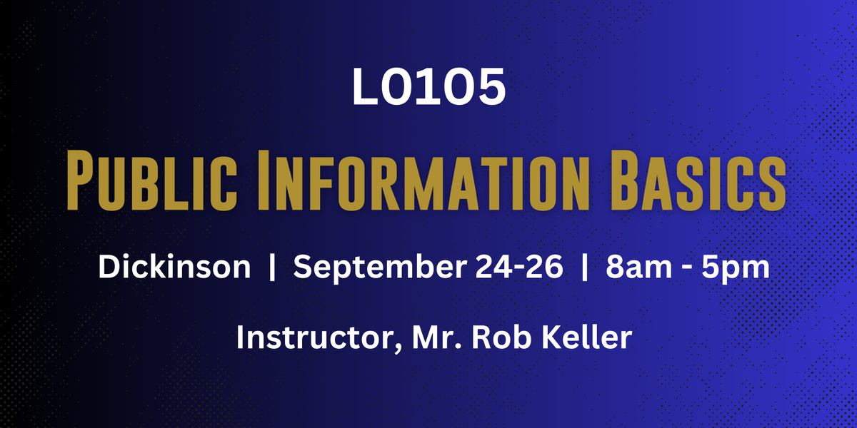 L0105 Public Information Basics | Dickinson ND